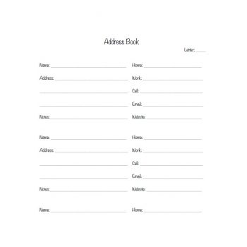 40 Printable & Editable Address Book Templates [101% FREE]