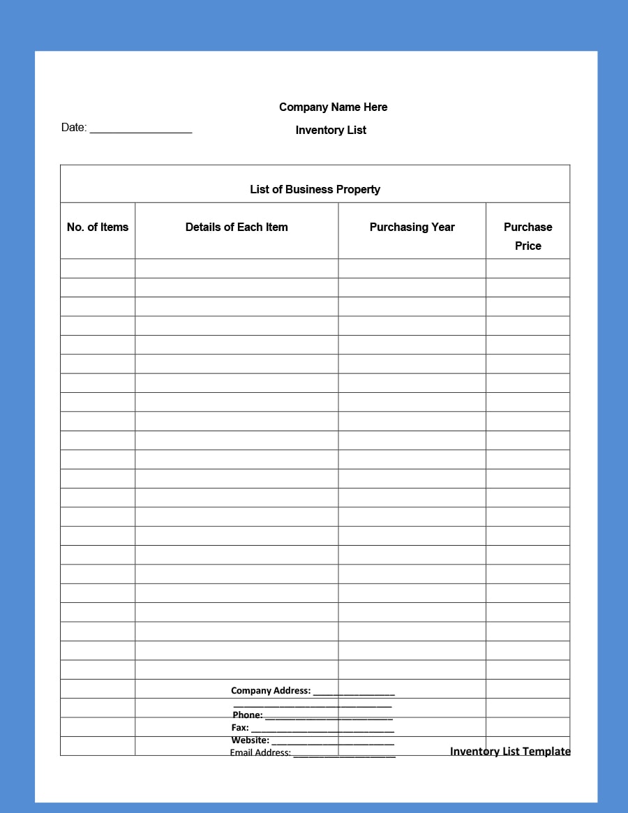 Store Inventory Template ~ Excel Templates Store Inventory Template ~ Excel Templates